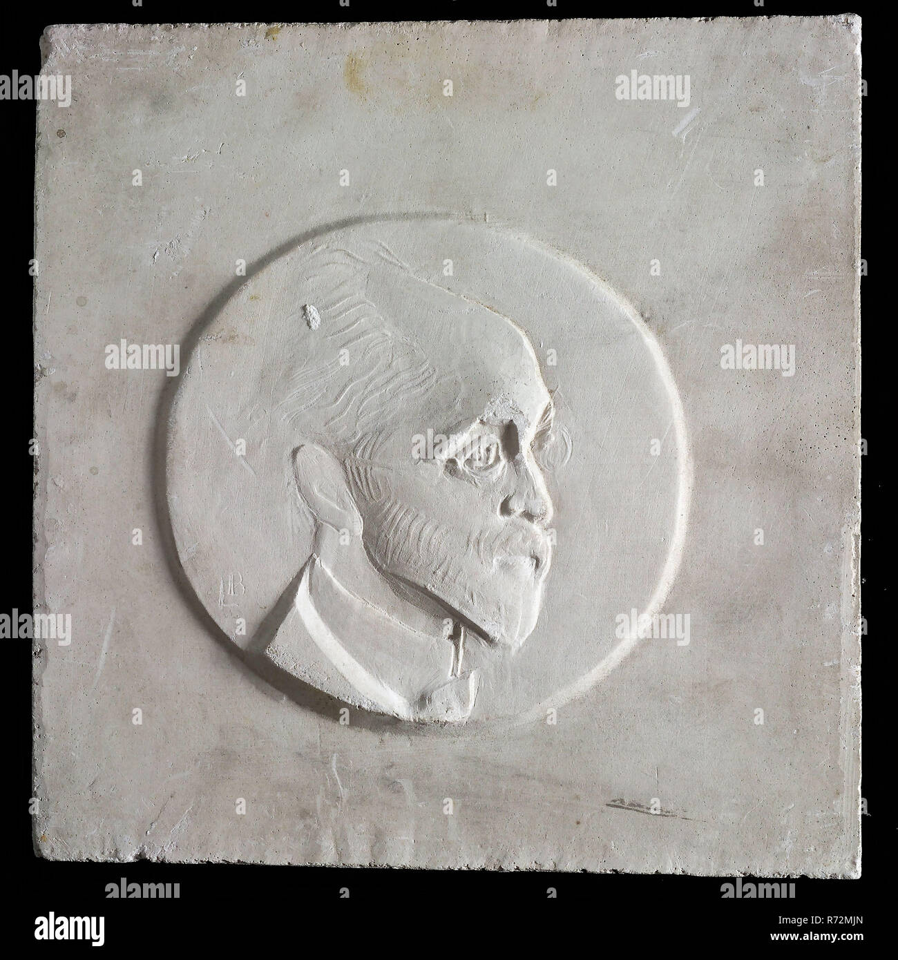 Leendert Bolle, Molding or mold of penny, with relief, inside circle ...