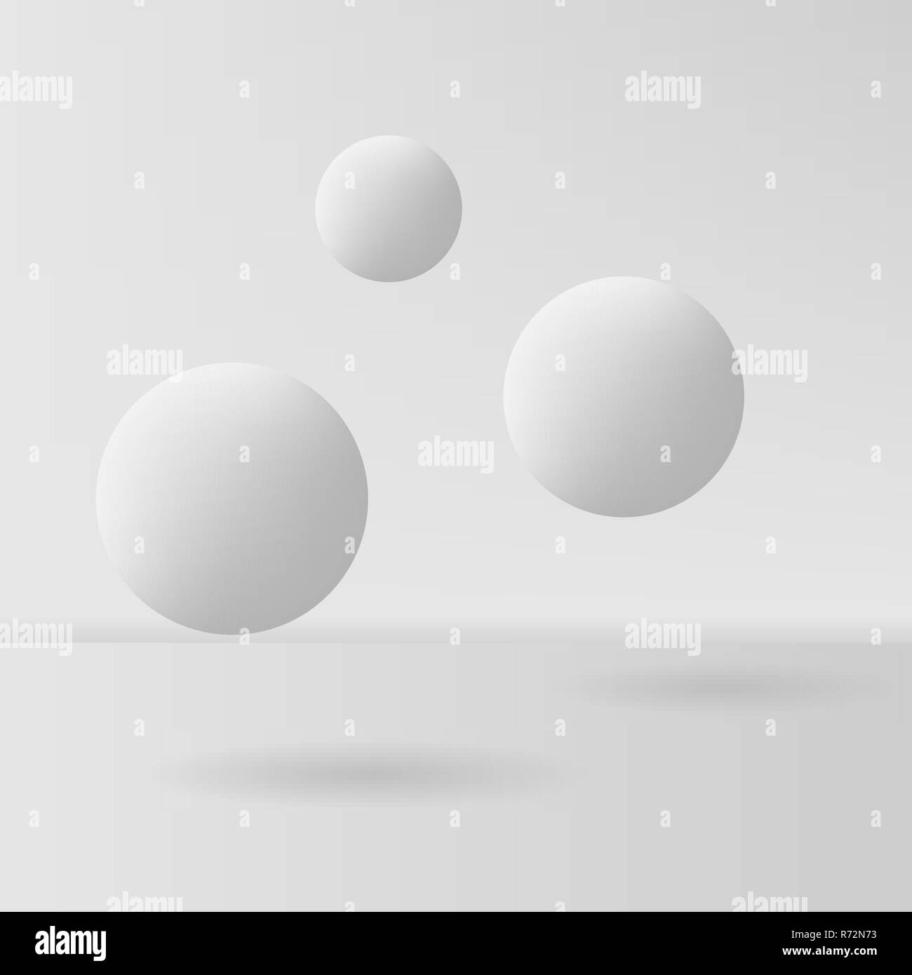 Grey sphere background on grey background. Blank abstract. Vector ...