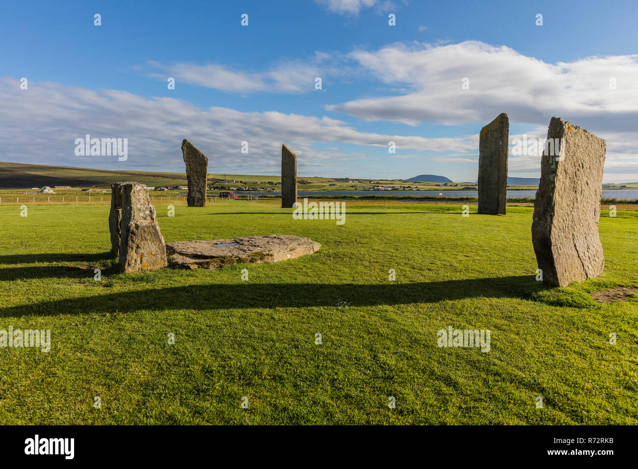 Standing stones of Stennes, Orkneys, Scotland Stock Photo - Alamy