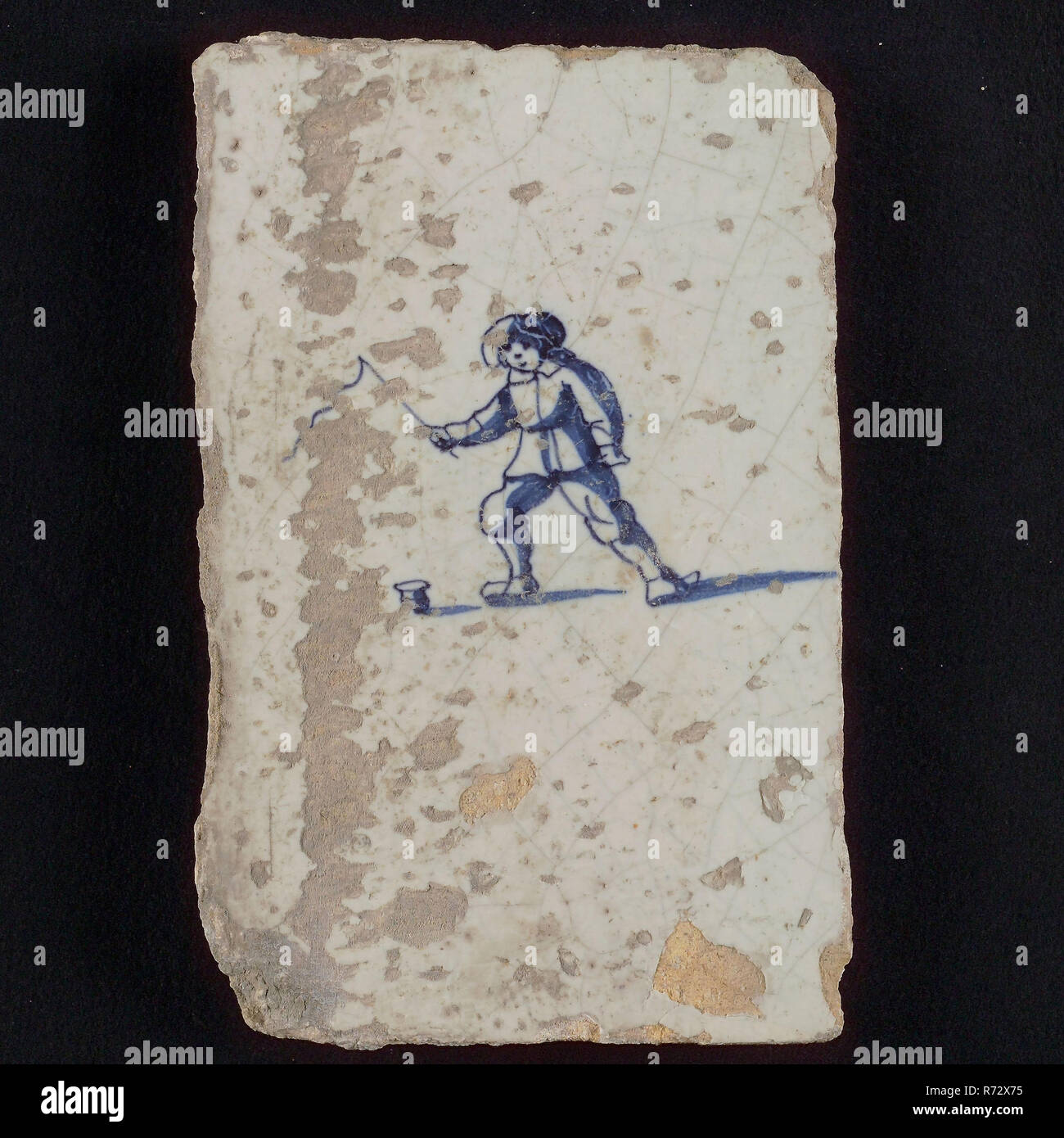 Scene tile, child's play, spinning, wall tile tile sculpture ceramic ...