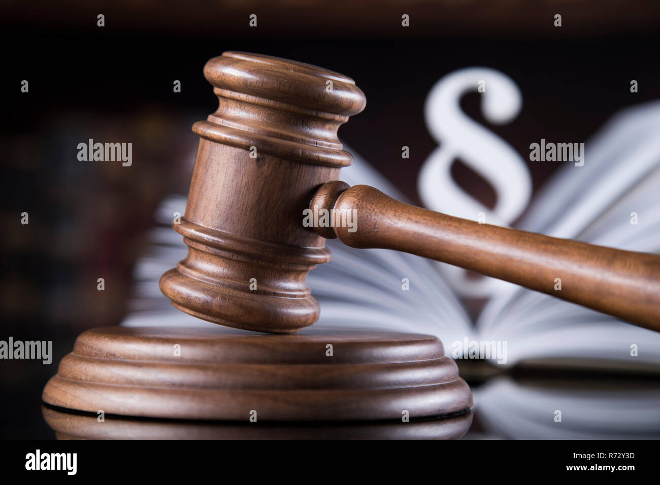 Book, Law, legal code of justice concept and paragraph sign Stock Photo ...