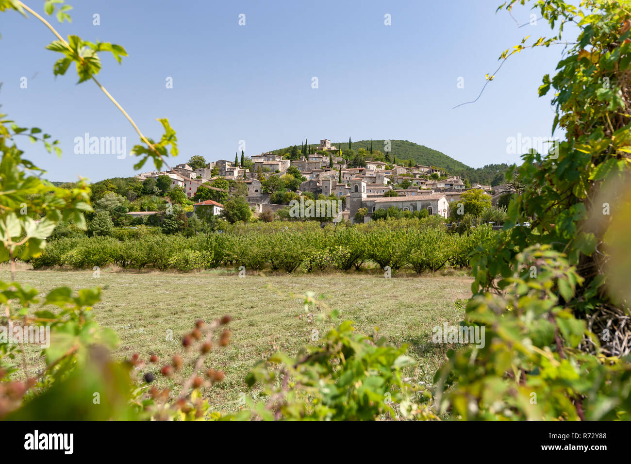 Mirmande is located between Valence and Montélimar right next to the ...