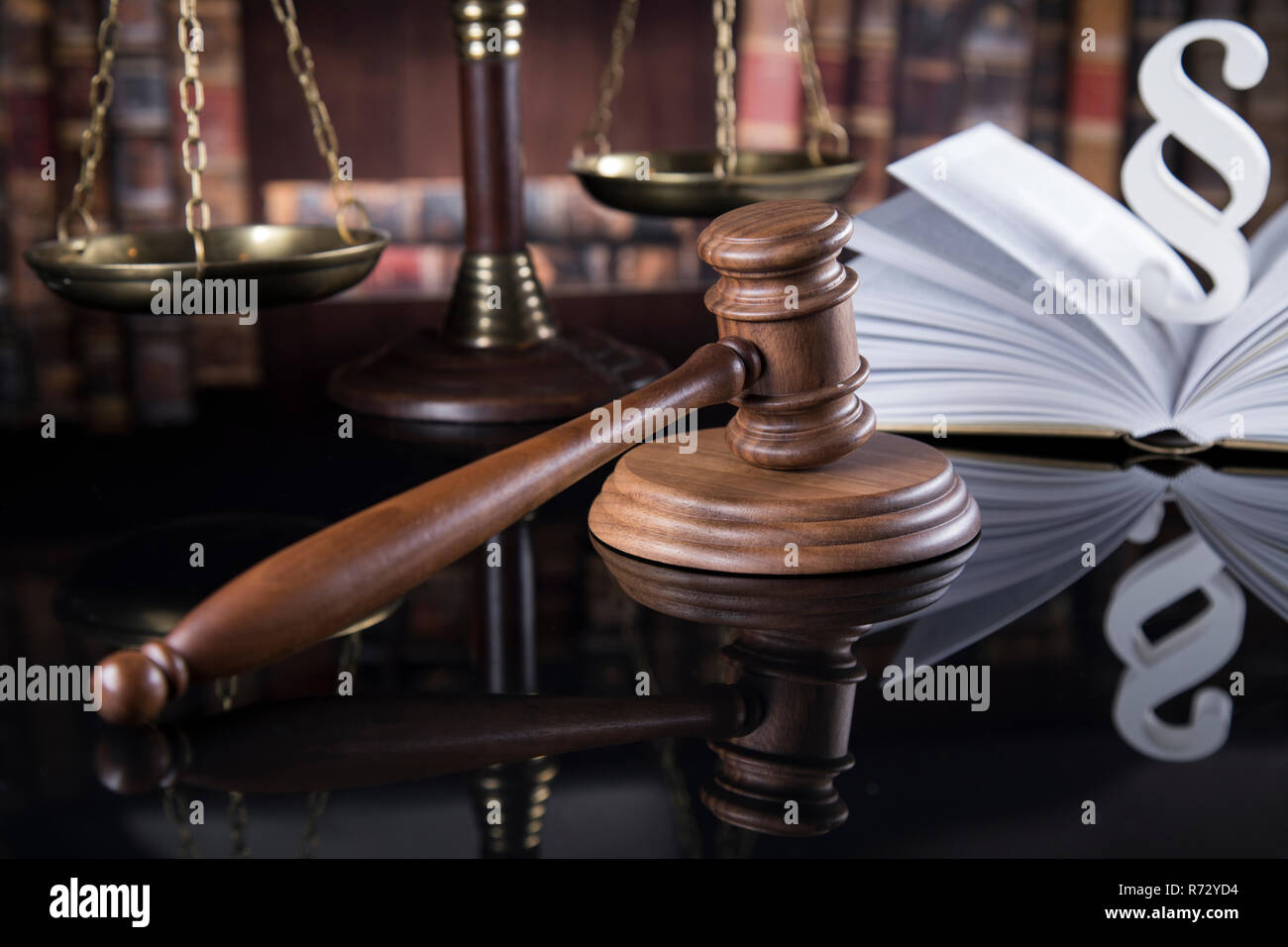 Book, Law, legal code of justice concept and paragraph sign Stock Photo ...