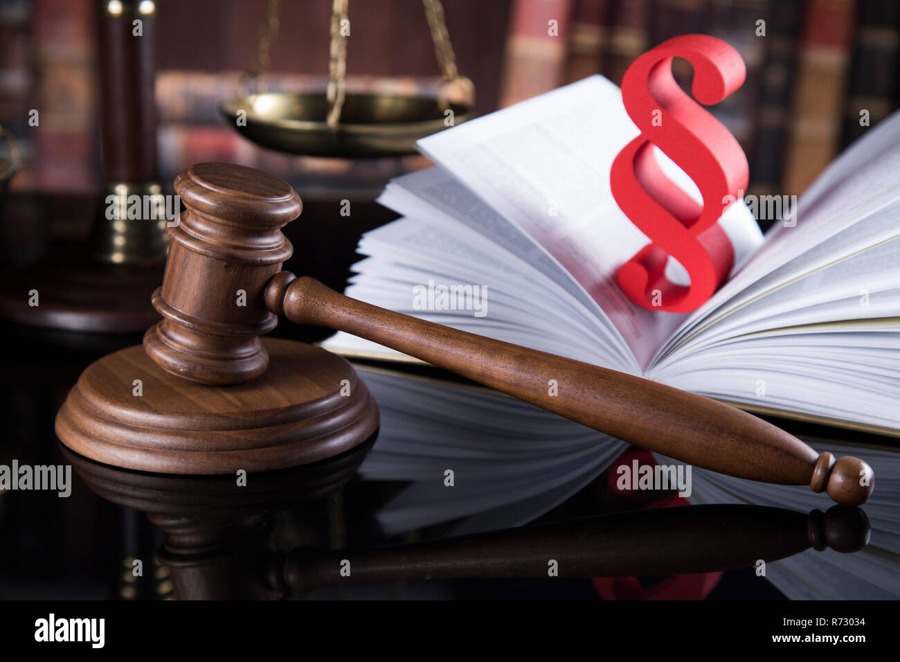 Book, Law, legal code of justice concept and paragraph sign Stock Photo ...
