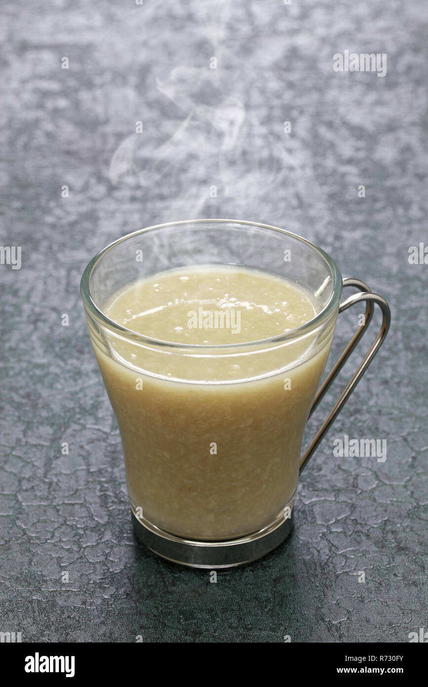 homemade Amazake, Japanese traditional sweet drink made from rice koji ...