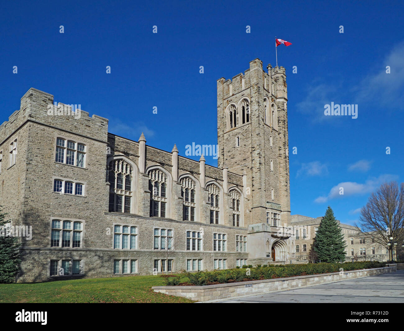 Canadian gothic college building, University College at the University ...
