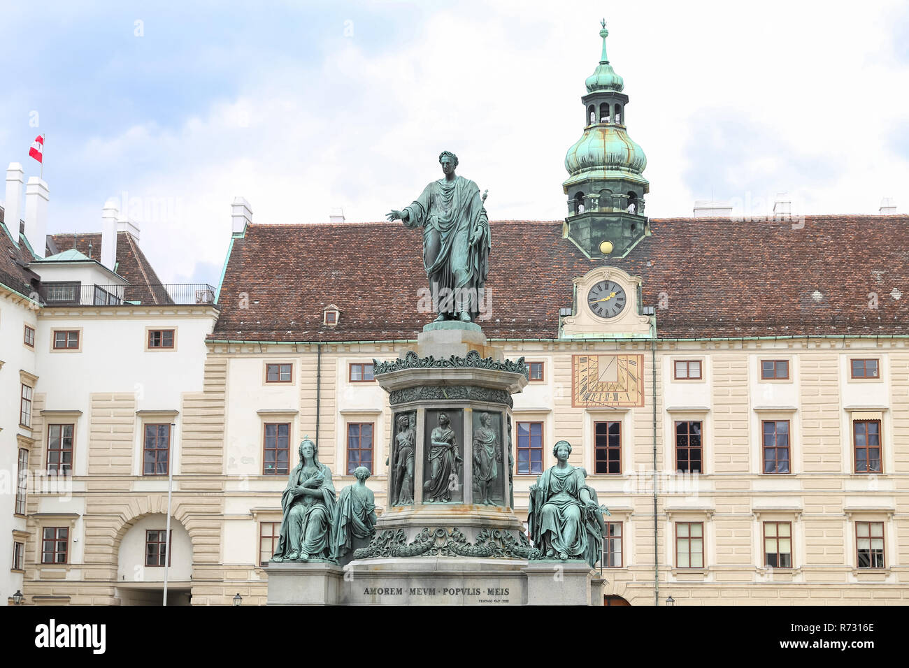 Statue in Hofburg Palace, Vienna City, Austria Stock Photo - Alamy