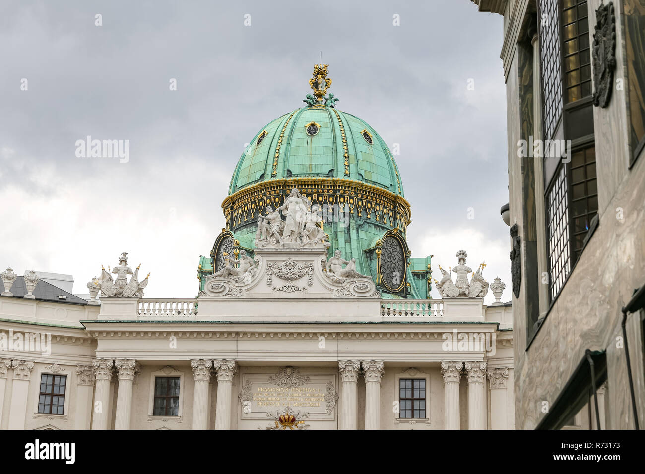 Dome in Hofburg Palace, Vienna City, Austria Stock Photo - Alamy