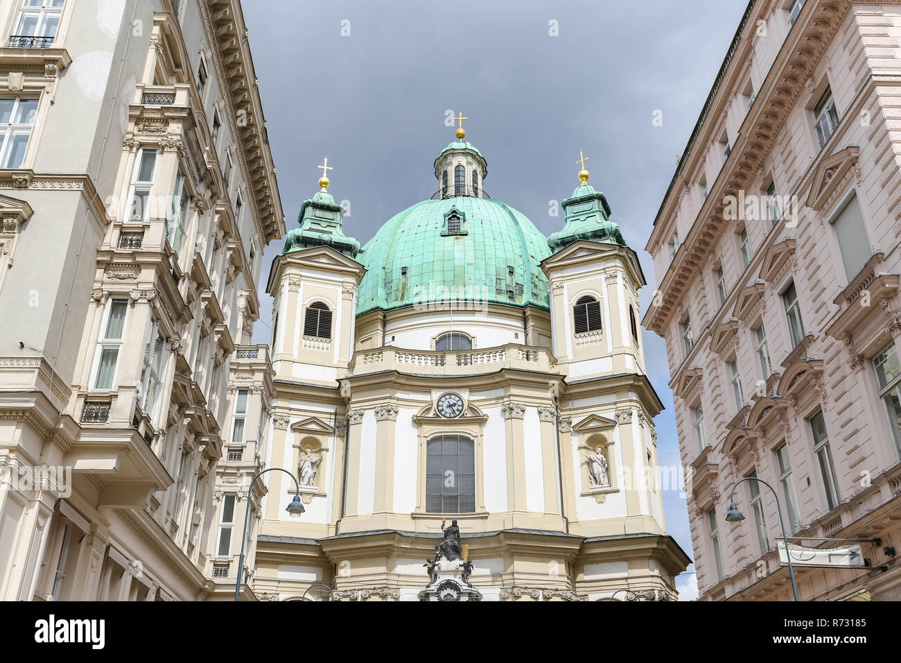 St Peter Church, Peterskirche in Vienna City, Austria Stock Photo - Alamy