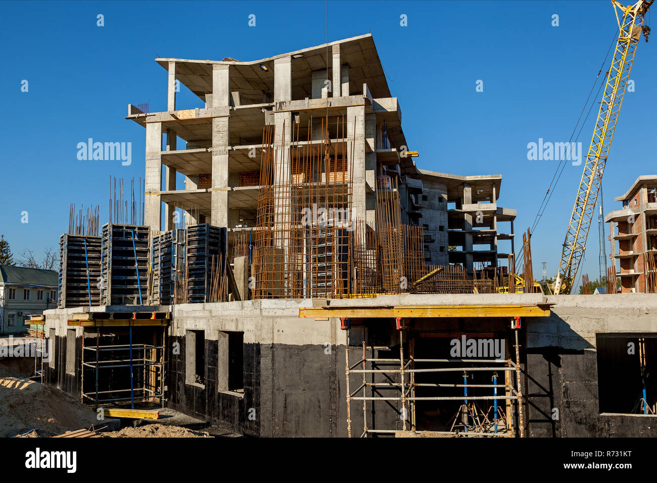 Design of reinforcement frame reinforcement for concrete frame house ...