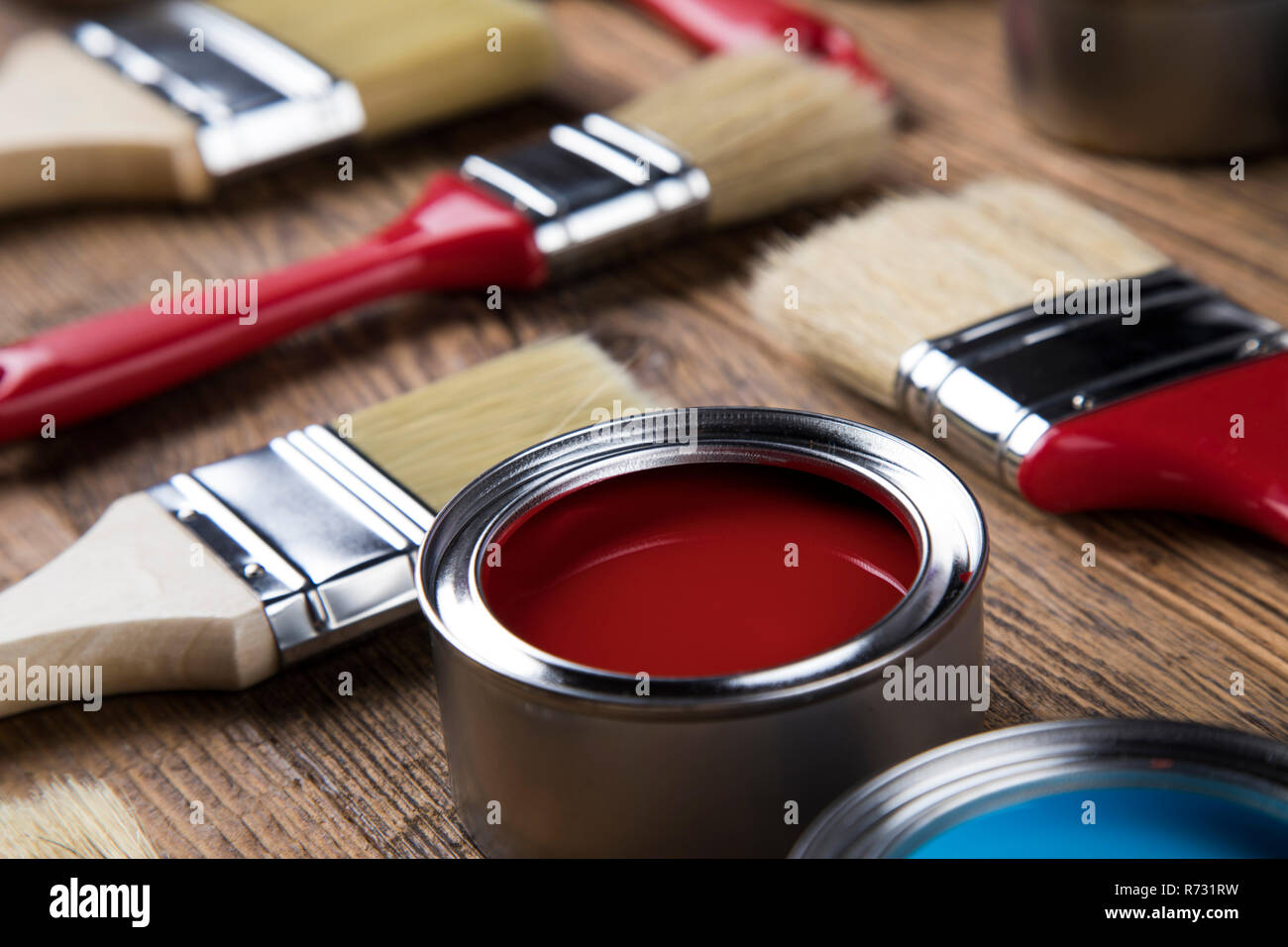 Painting tools and accessories Stock Photo - Alamy