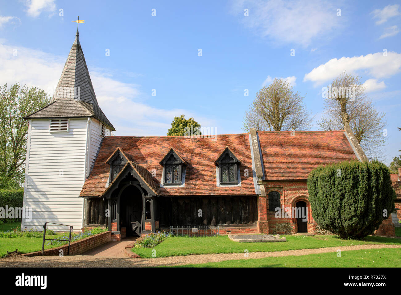 Greensted Church, believed to be the world's oldest wooden church is ...