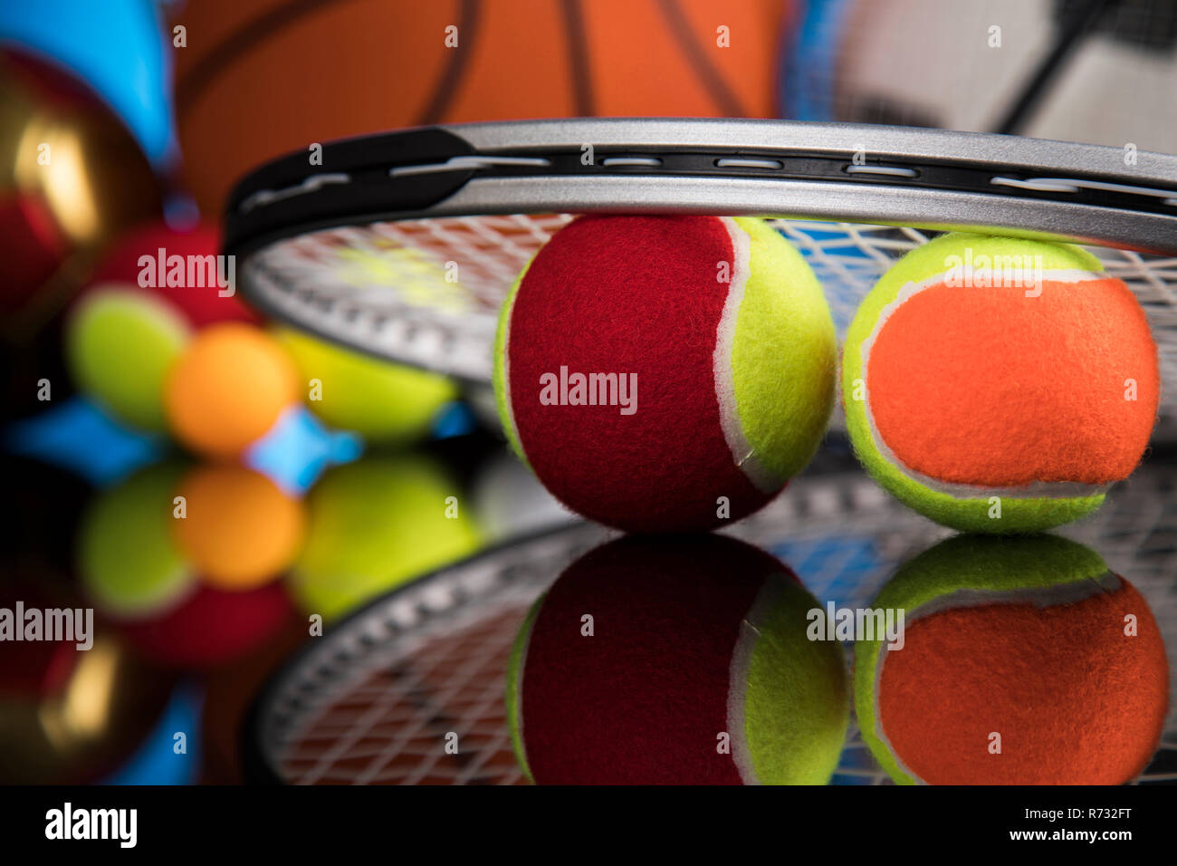 Group of sports equipment Stock Photo - Alamy