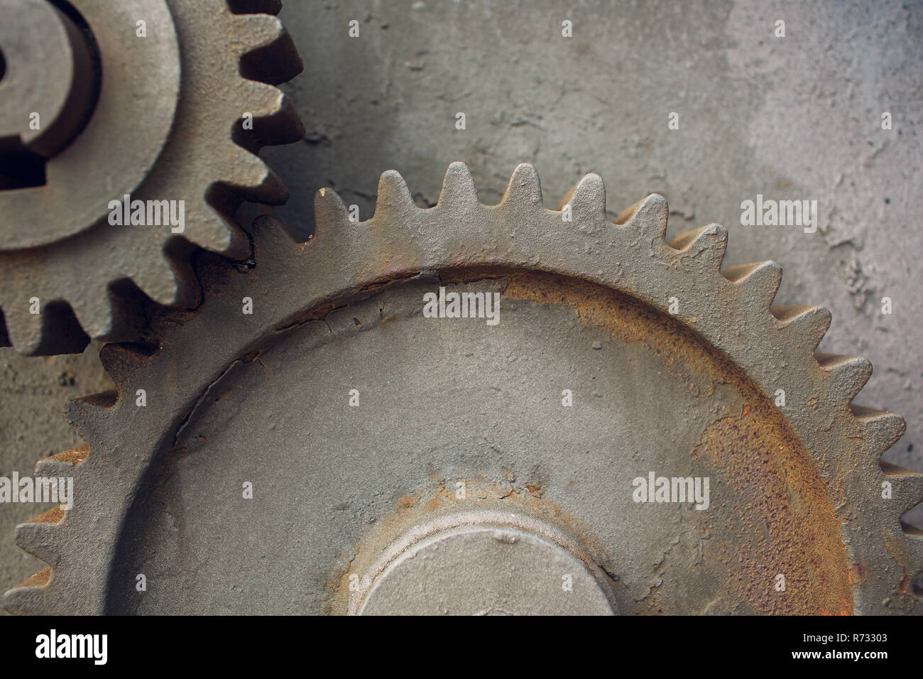 Metallic Rusty industrial machine parts closeup photo Stock Photo - Alamy
