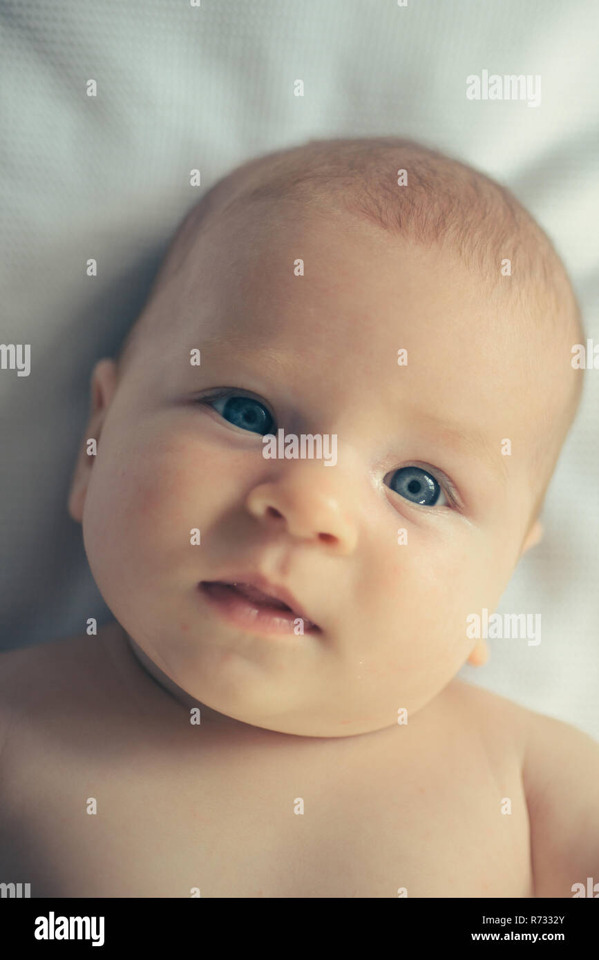 Sweet pie. Newborn baby girl or boy. Newborn baby care. Happy ...