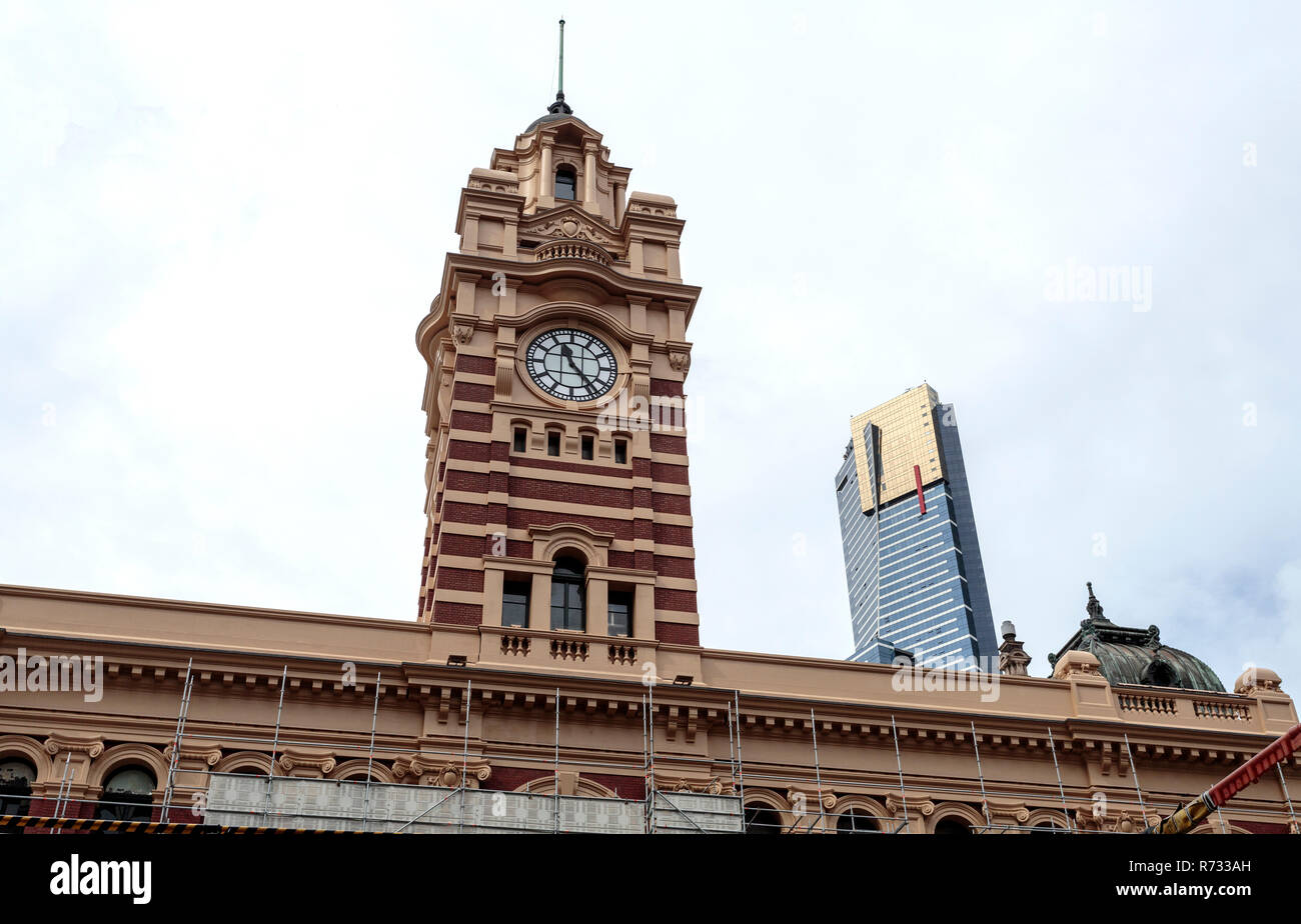 Melbourne towers flinders hi-res stock photography and images - Alamy