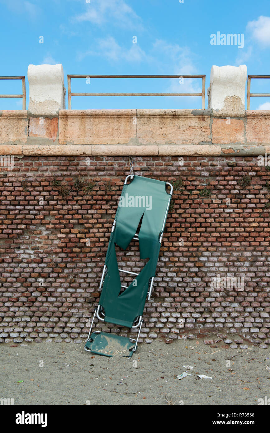 Broken Beach Chair High Resolution Stock Photography and Images - Alamy