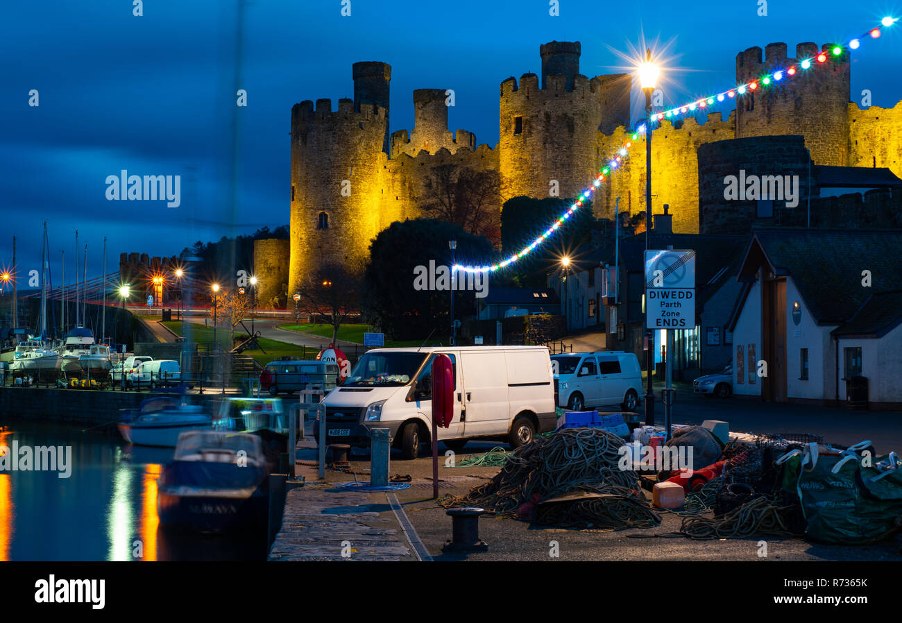 Conwy quay north wales hi-res stock photography and images - Alamy