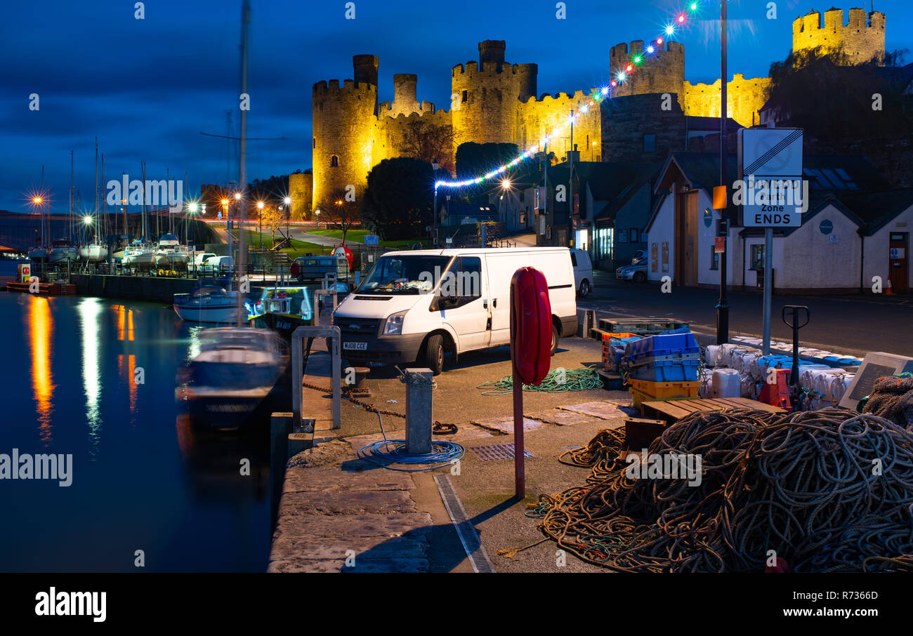 Conwy quay north wales hi-res stock photography and images - Alamy