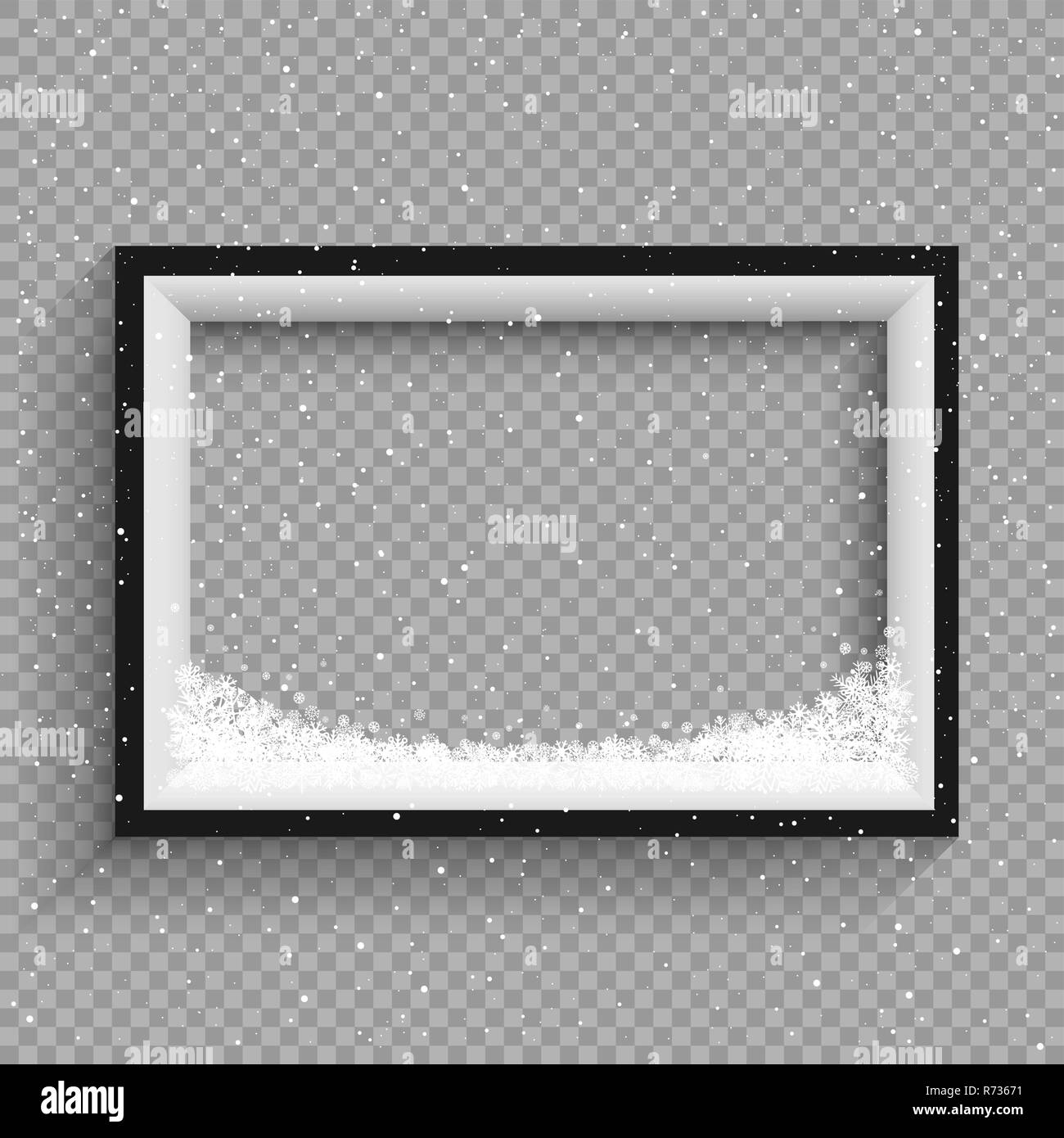 Snow on wooden background Black and White Stock Photos & Images - Alamy