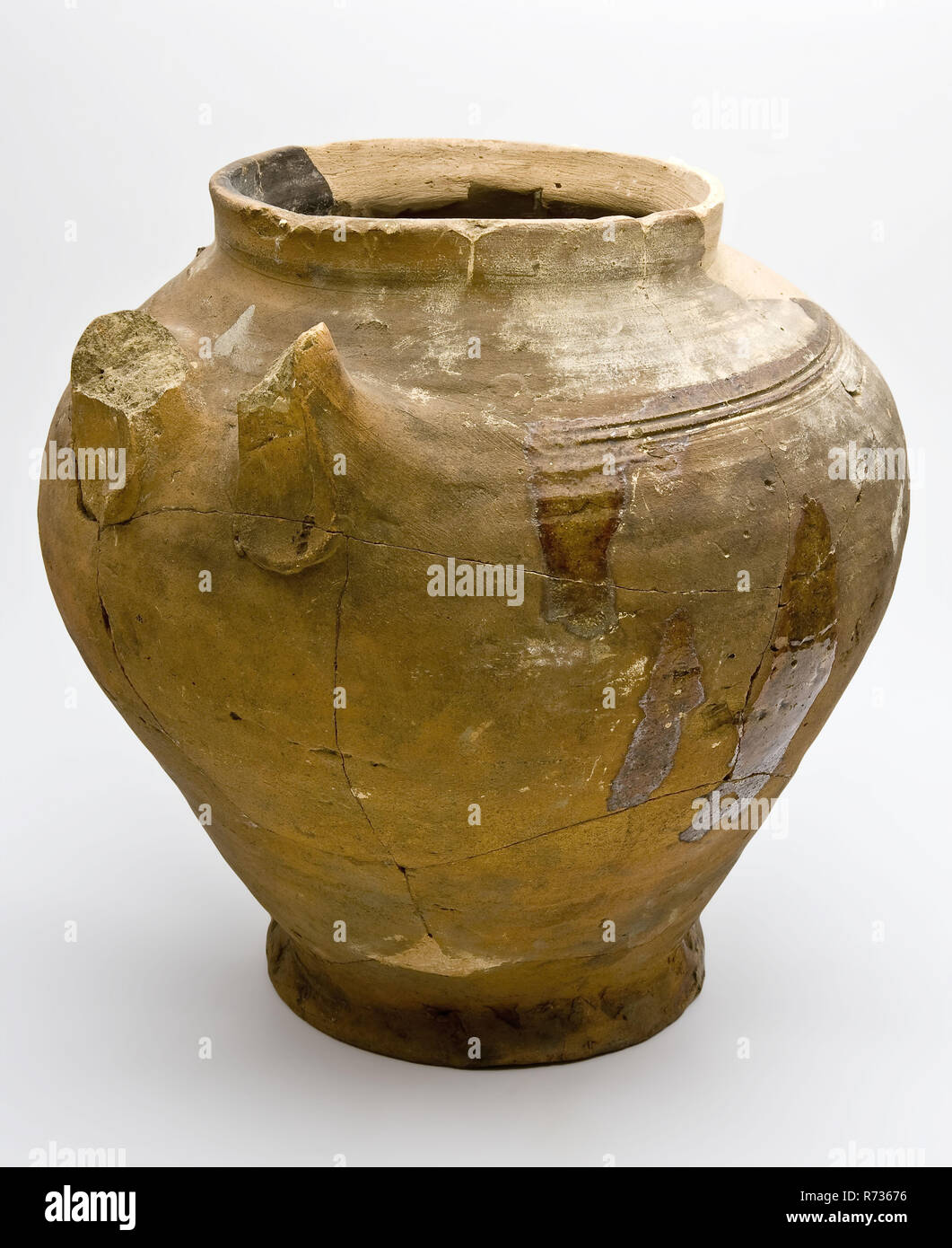 Pottery cover, ash pot on stand ring, broken ears, aspot cover pottery ...