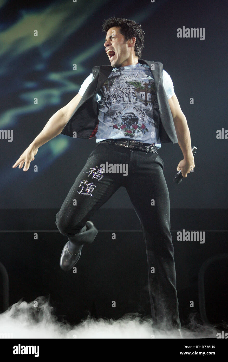 Puerto Rican pop singer Chayanne performs in concert at the Seminole ...