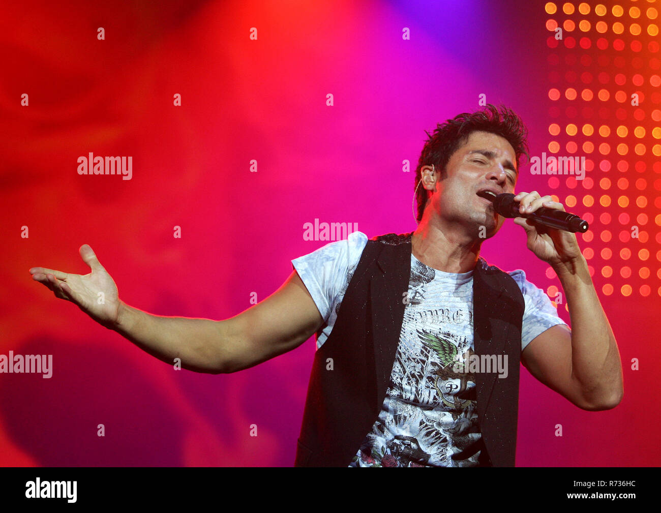 Puerto Rican pop singer Chayanne performs in concert at the Seminole ...