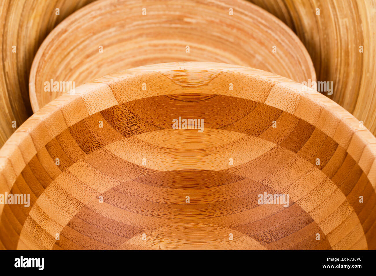 Bamboo bowl texture as a background Stock Photo - Alamy