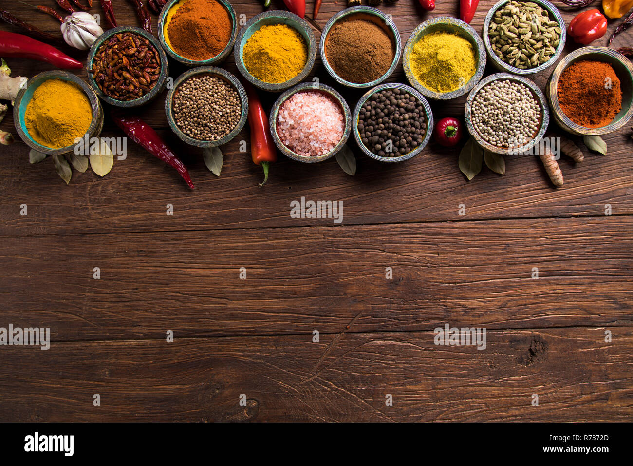 Frame, Hot spices Stock Photo - Alamy