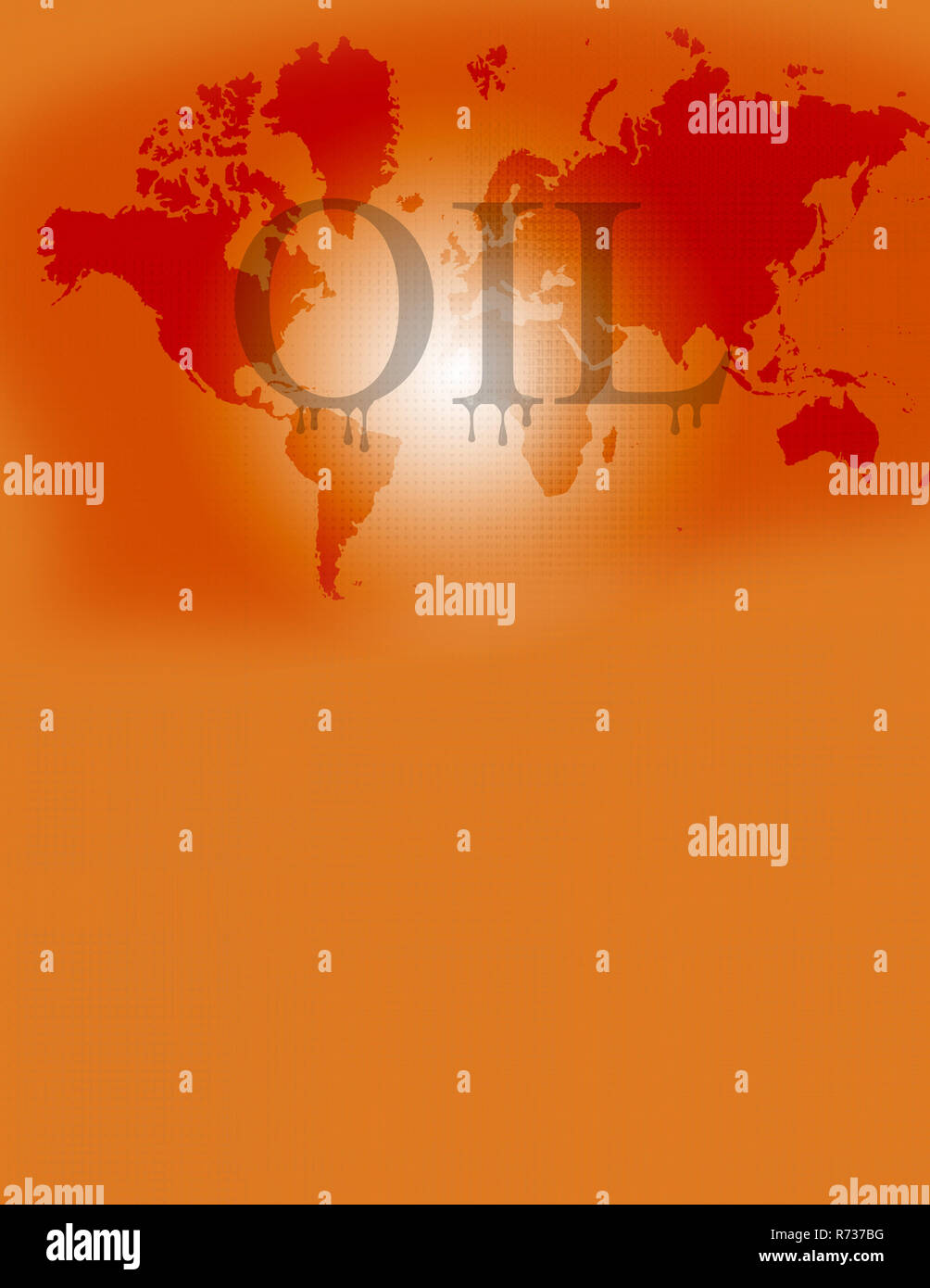 Word Oil written on world map Stock Photo - Alamy