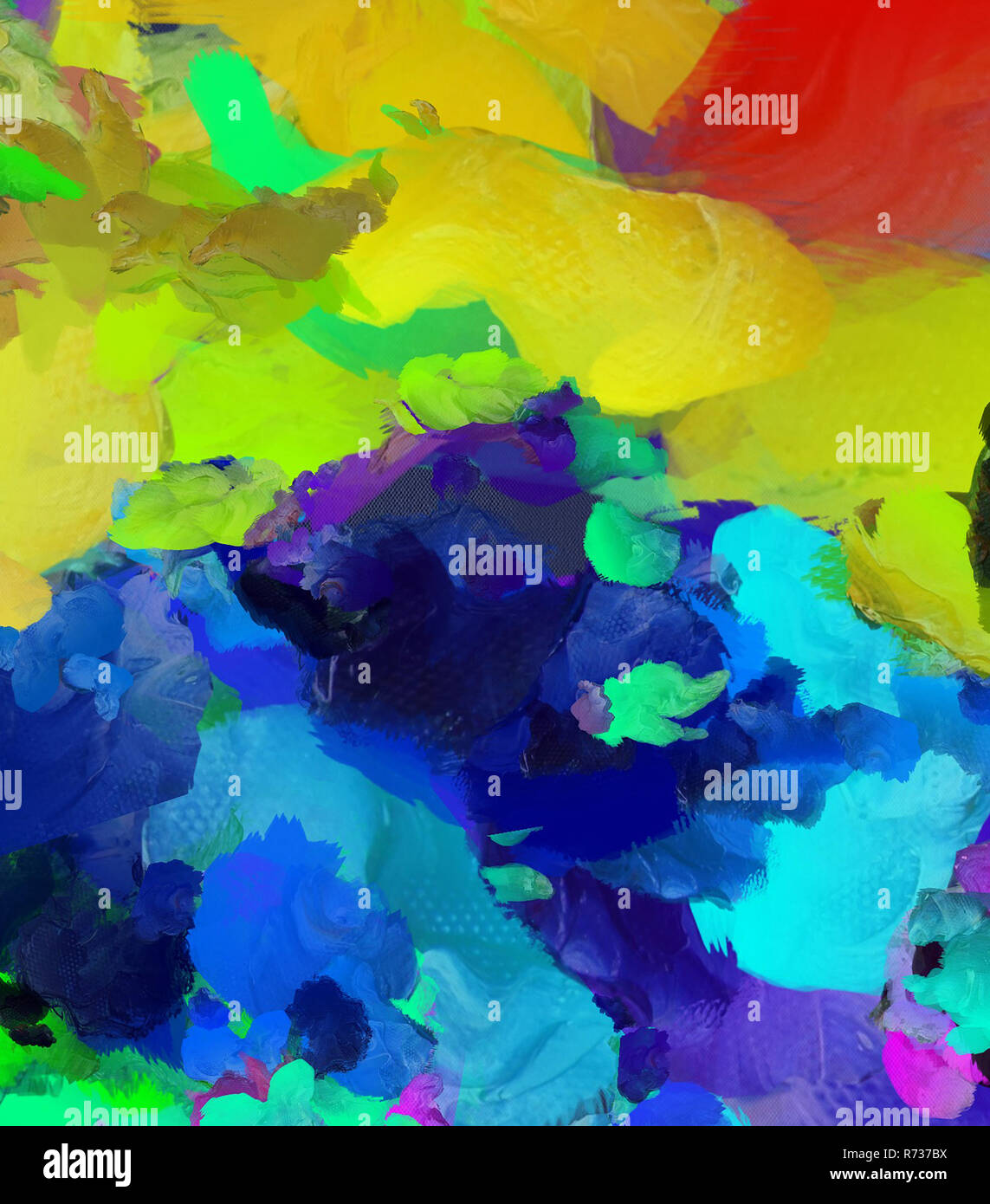 Colorful Abstract Painting Stock Photo - Alamy
