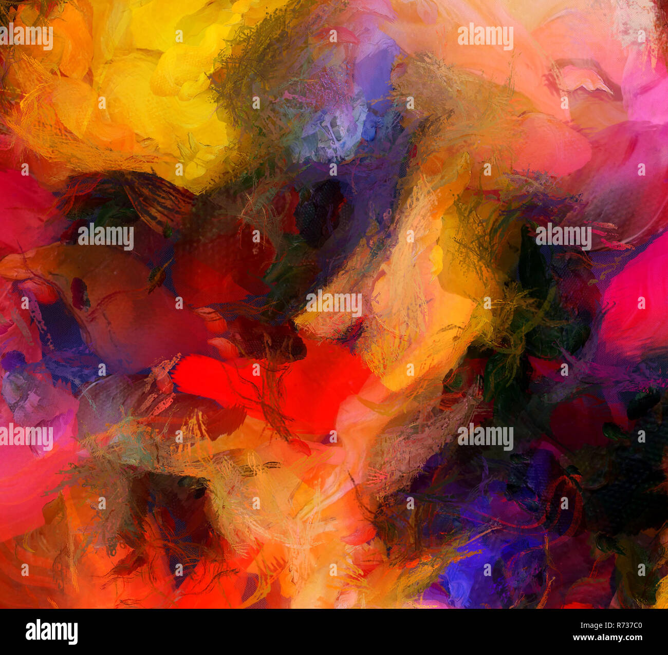 Colorful Abstract Painting Stock Photo - Alamy