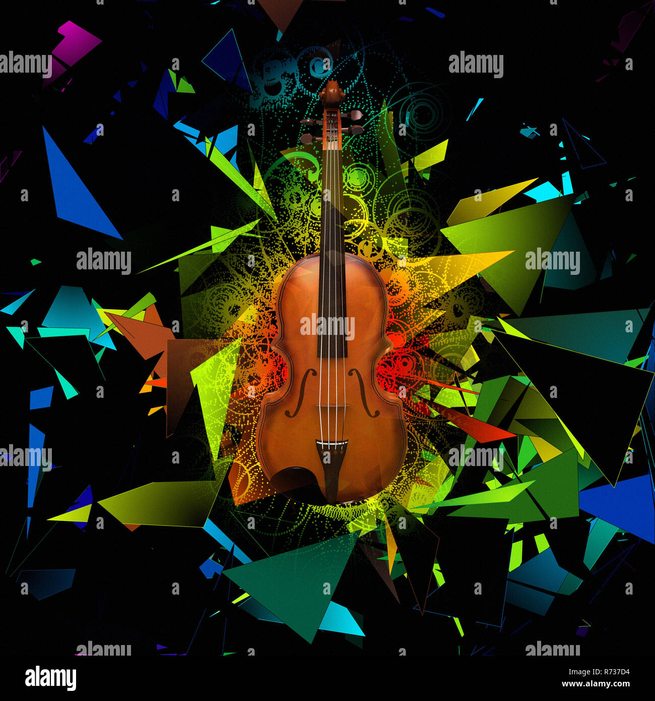 Backdrop design violin graphic hi-res stock photography and images - Alamy