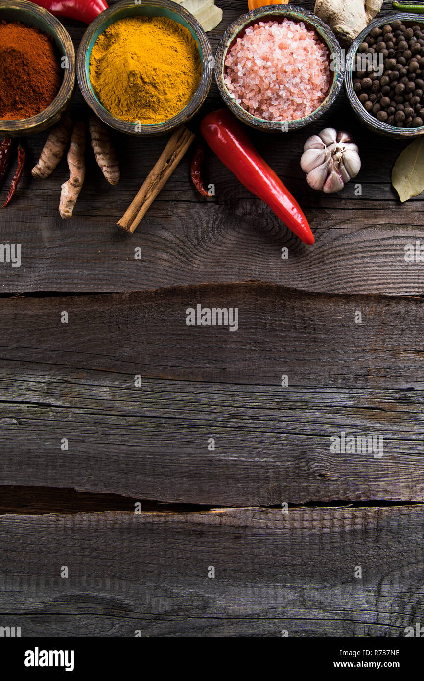 Frame, Hot spices Stock Photo - Alamy
