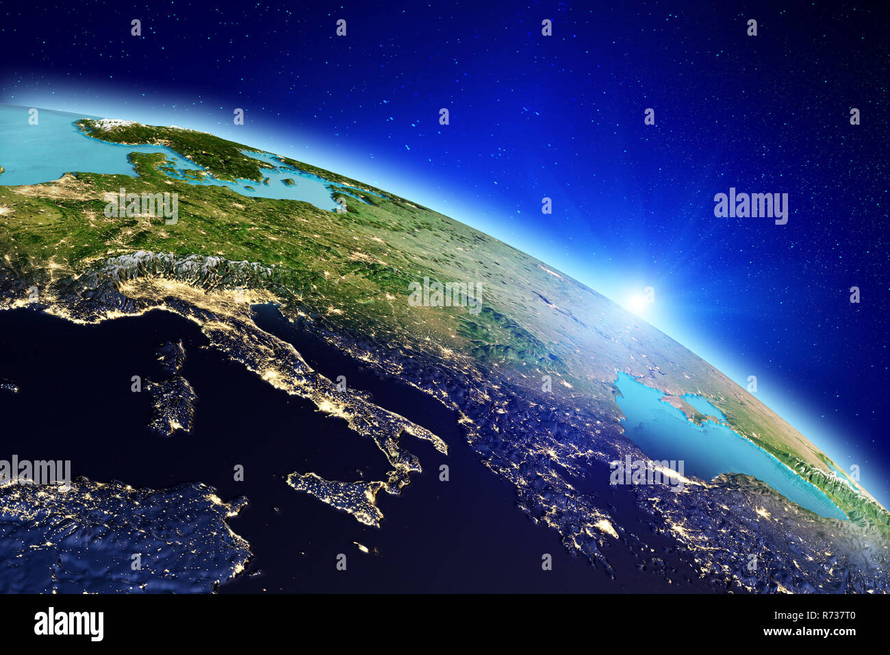 Planet Earth. 3d rendering Stock Photo - Alamy