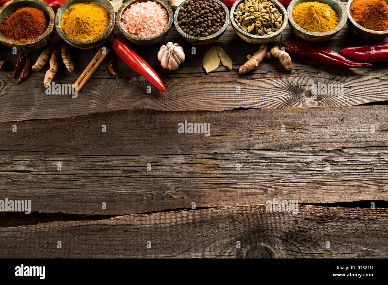 Frame, Hot spices Stock Photo - Alamy