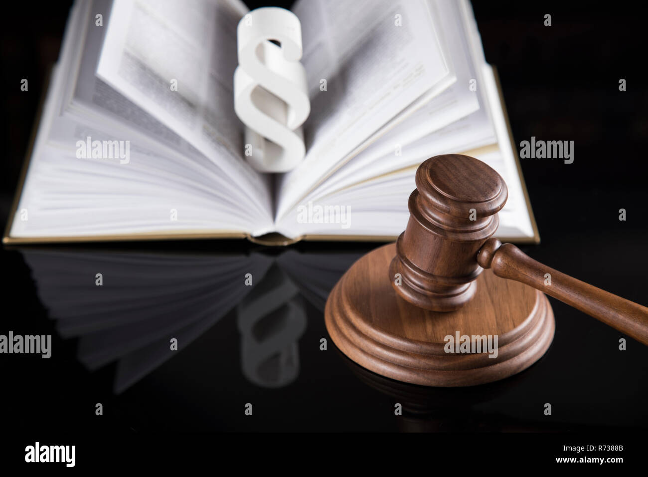 Book, Law, legal code of justice concept and paragraph sign Stock Photo ...