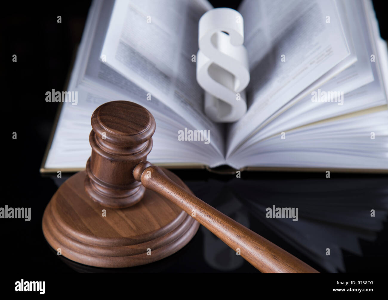 Book, Law, legal code of justice concept and paragraph sign Stock Photo ...