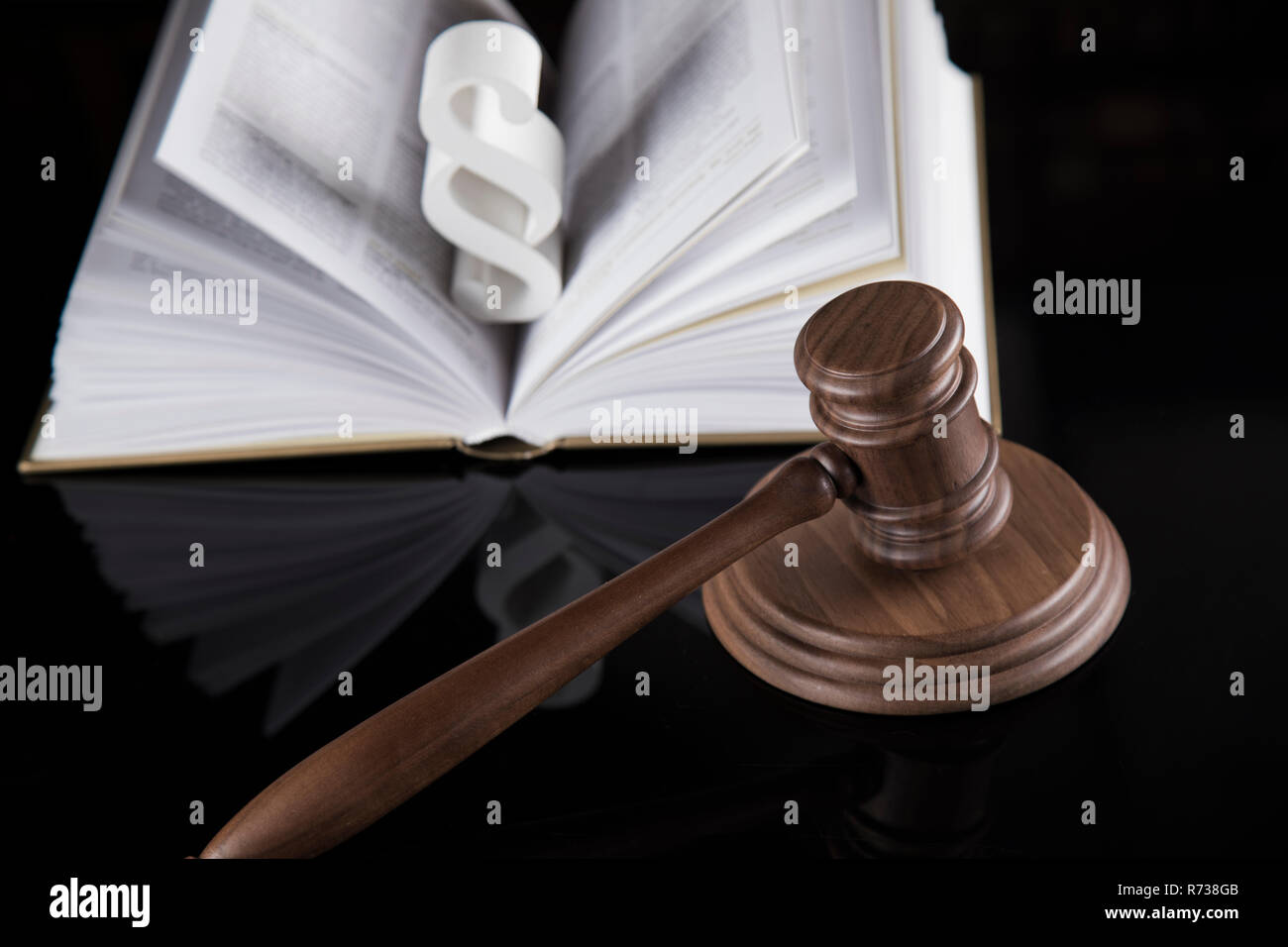 Book, Law, legal code of justice concept and paragraph sign Stock Photo ...
