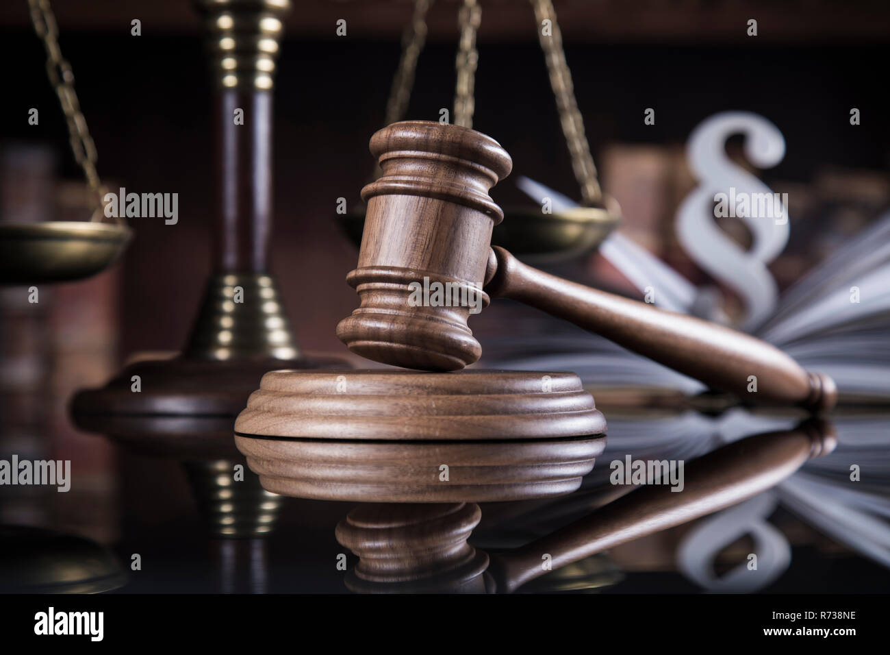 Book, Law, legal code of justice concept and paragraph sign Stock Photo ...
