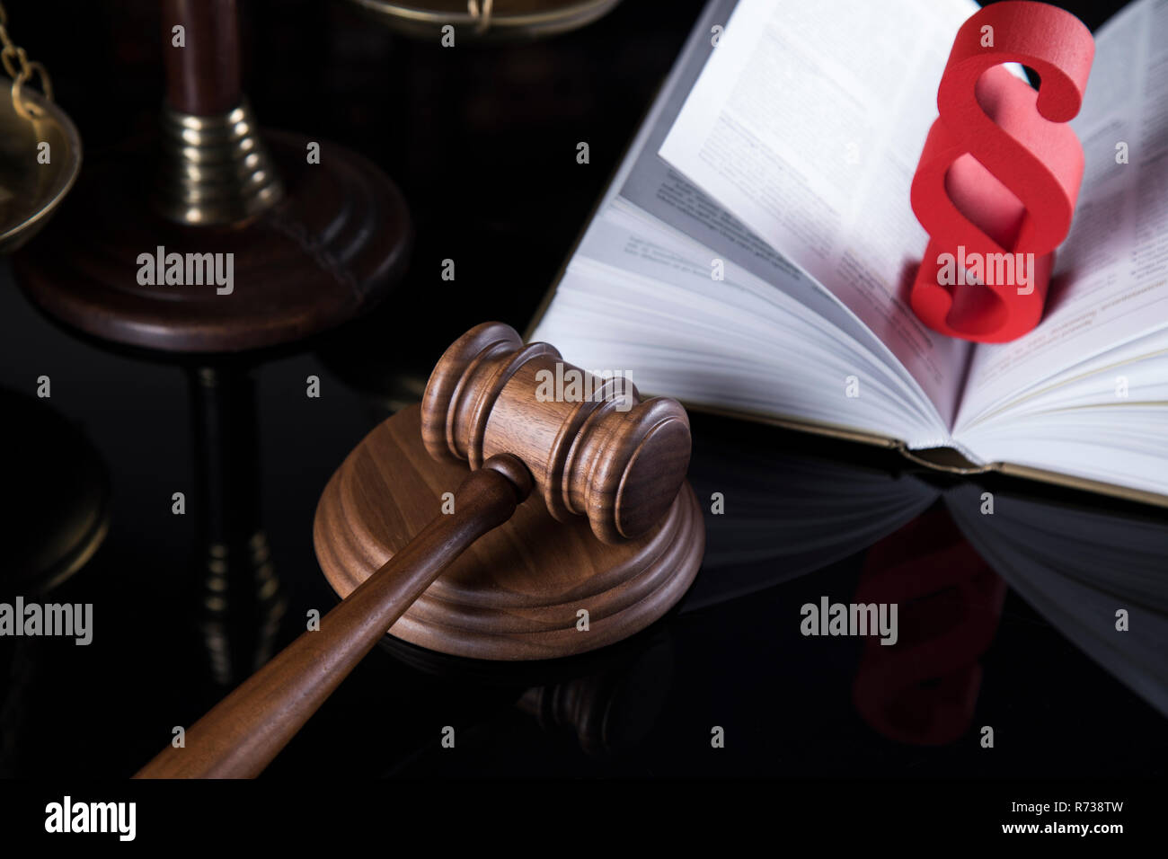 Book, Law, legal code of justice concept and paragraph sign Stock Photo ...
