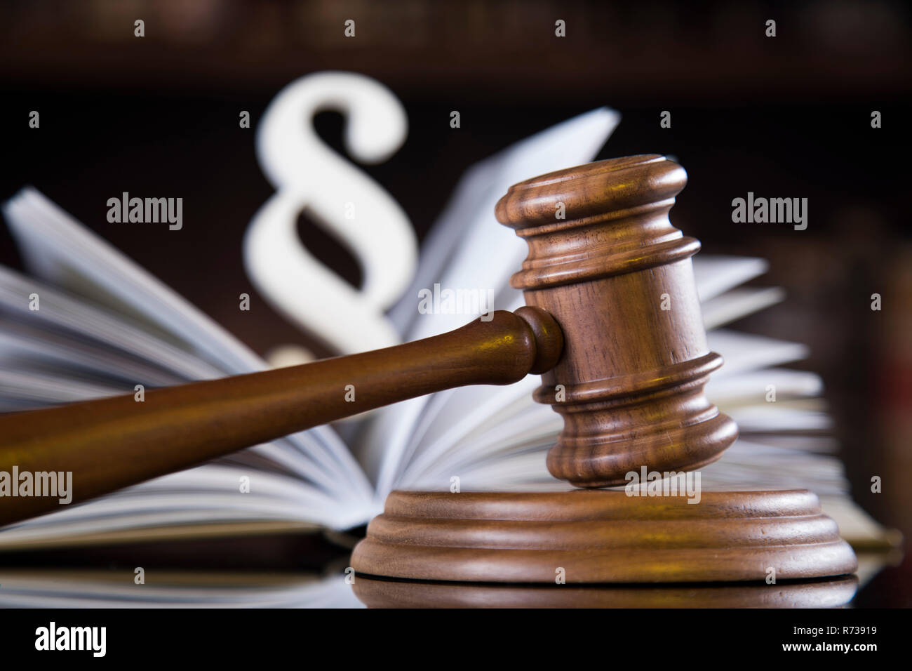 Book, Law, legal code of justice concept and paragraph sign Stock Photo ...