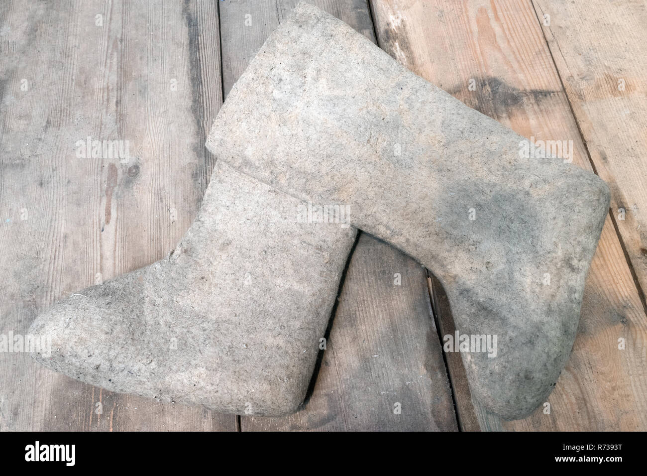 Traditional russian valenki felt boots hi-res stock photography and ...