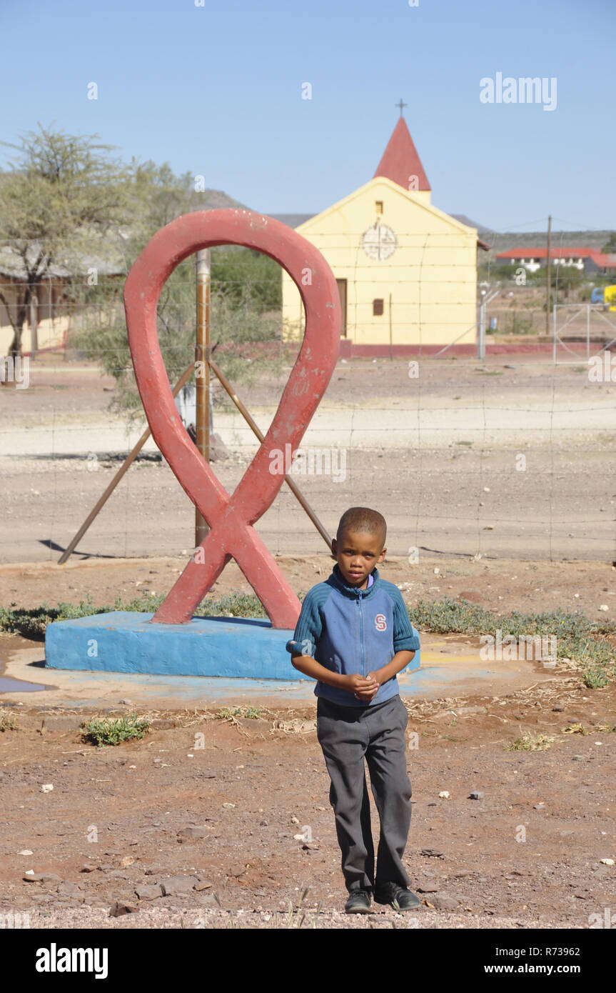 Namibia: The Daweb school for children, who lost their parents through HIV in Maltahöhe Stock ...