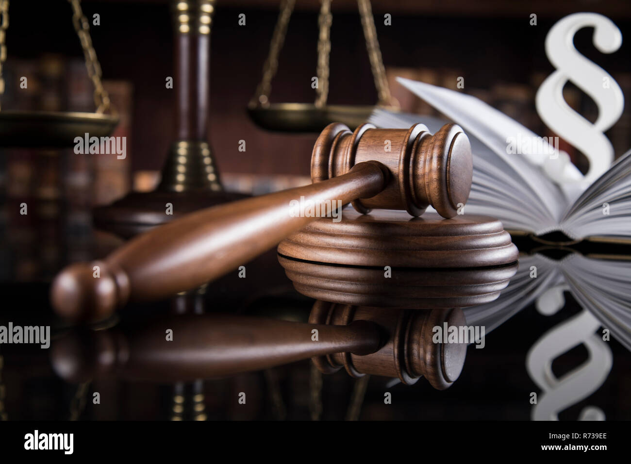 Book, Law, legal code of justice concept and paragraph sign Stock Photo ...