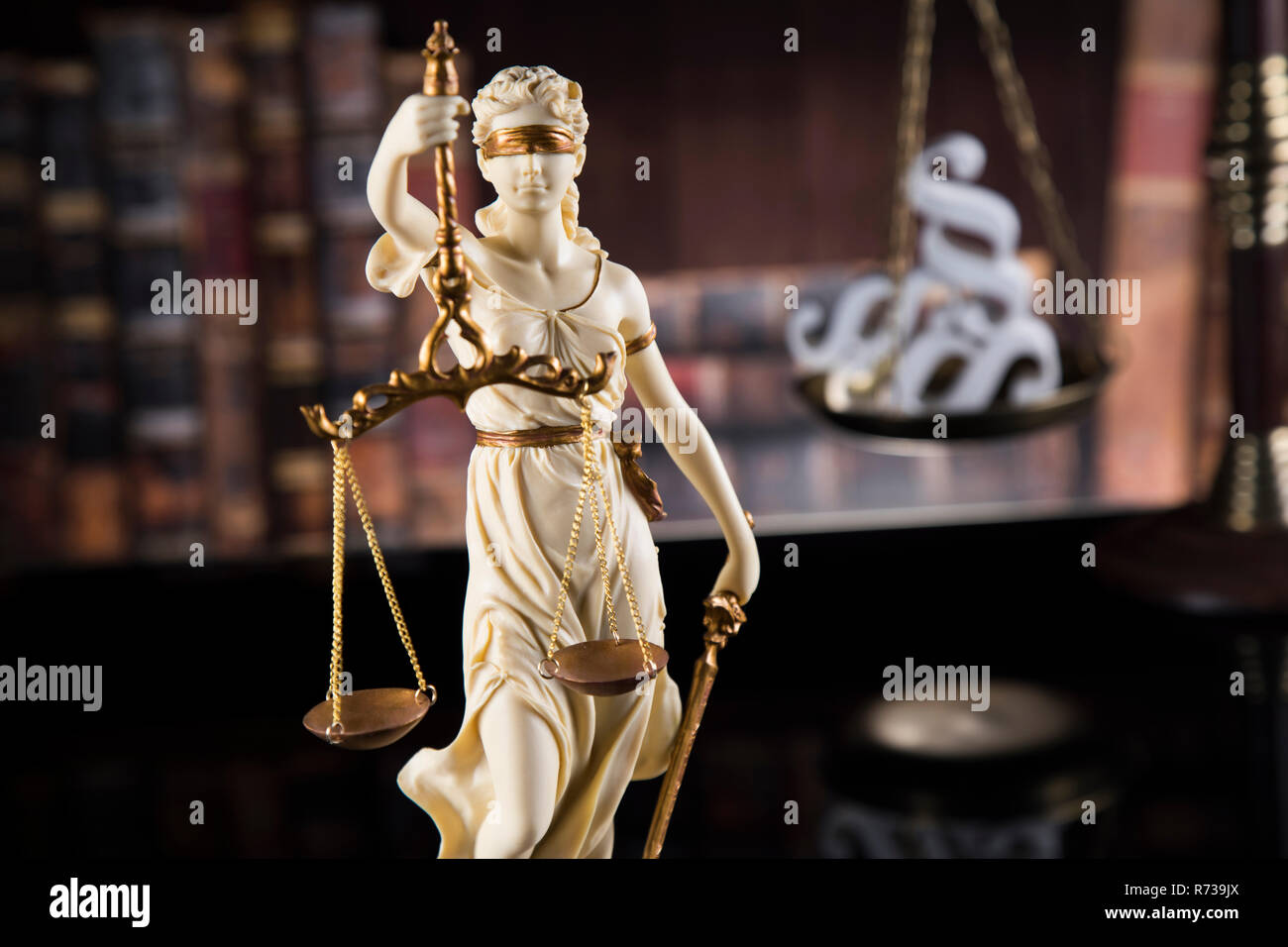 Scales of Justice and Law concept Stock Photo - Alamy