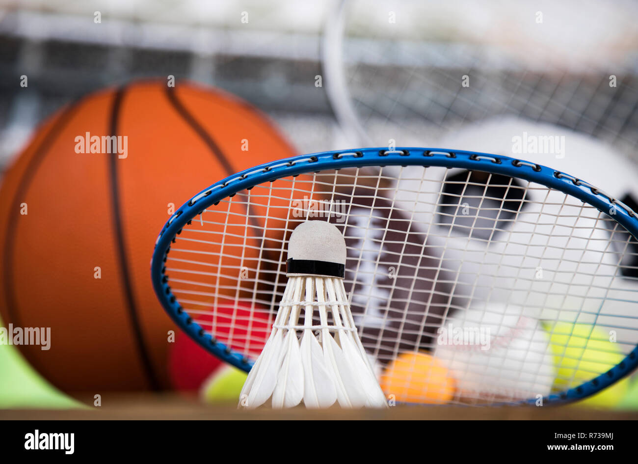 Group of sports equipment Stock Photo - Alamy