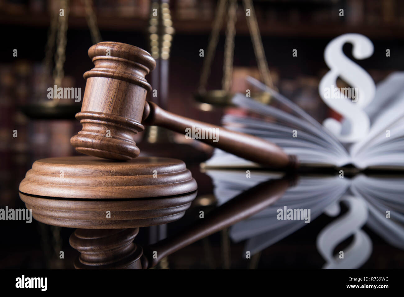 Book, Law, legal code of justice concept and paragraph sign Stock Photo ...