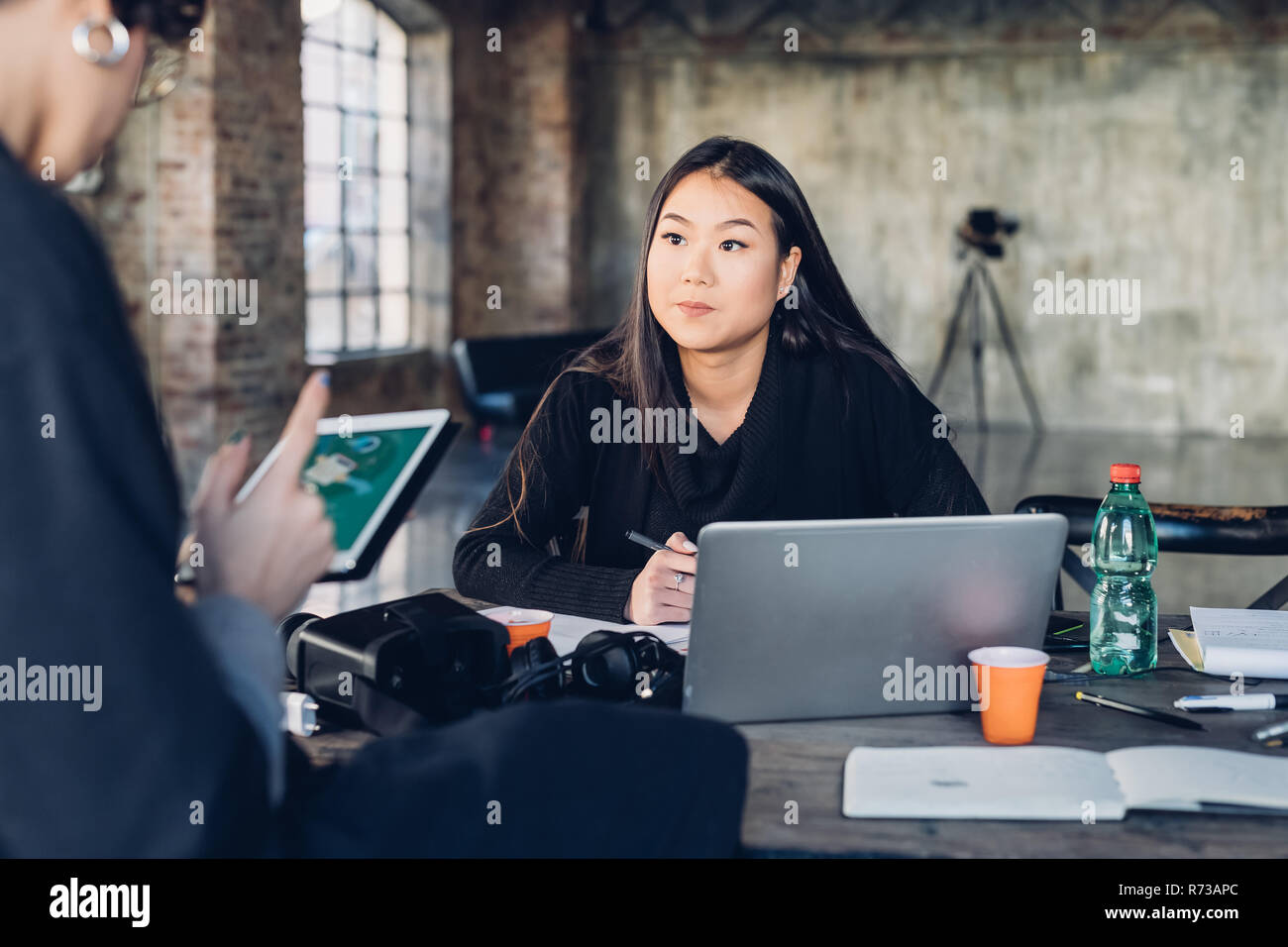 Designers at work in studio Stock Photo - Alamy
