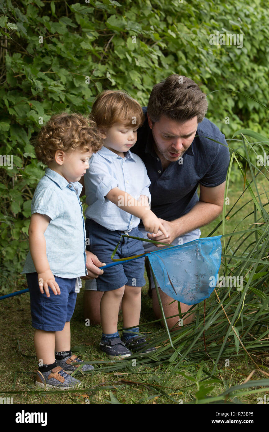 Children fishing net on hi-res stock photography and images - Alamy